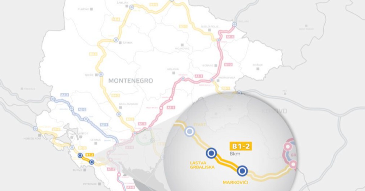 Monteput raspisao tender: Obilaznica oko Budve, 8 km dionice sa 4 mosta ...